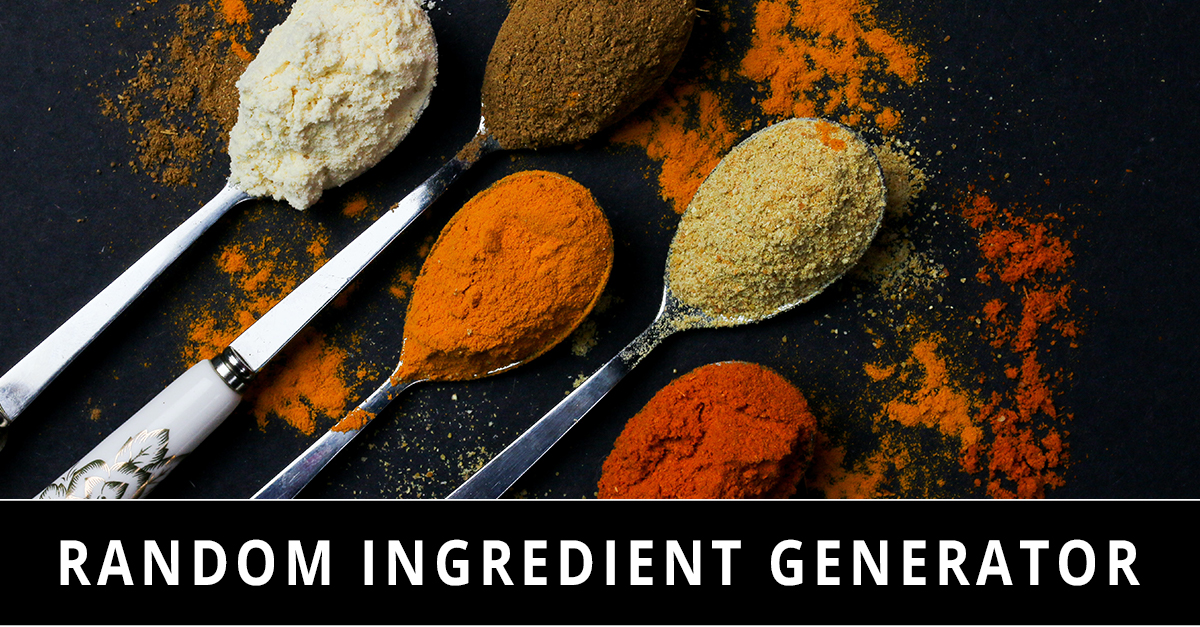 Random Ingredient Generator 🧂🌶️🧄