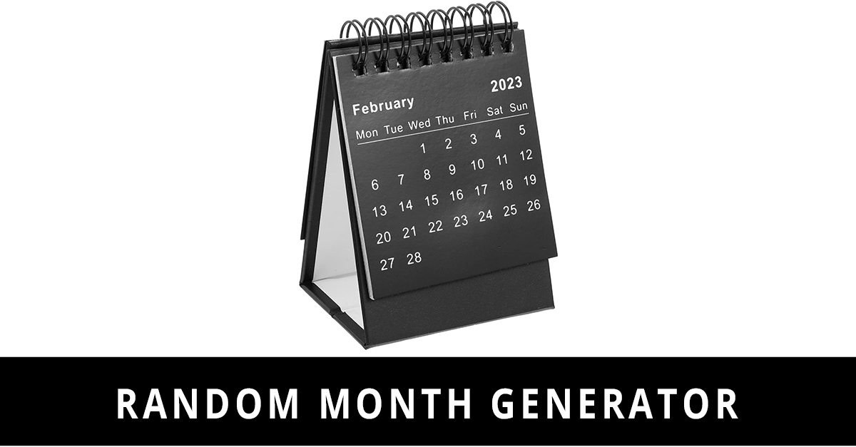Random Month Generator 📅