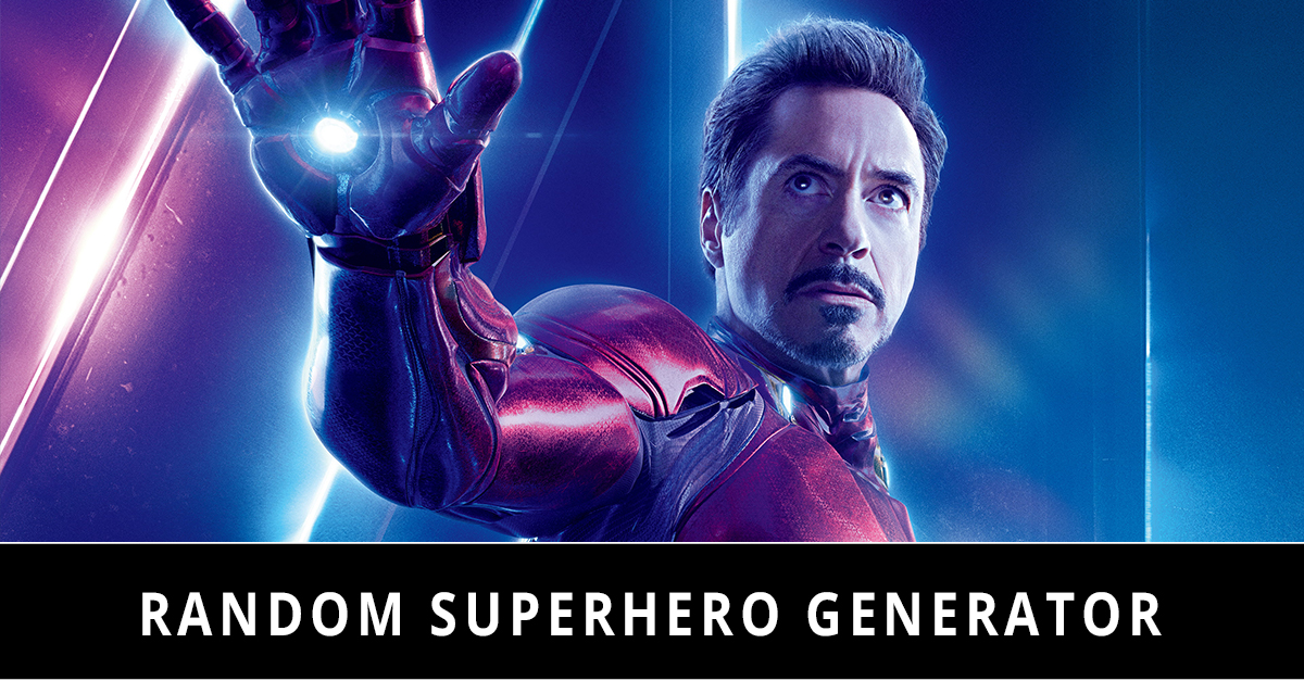 Random Superhero Generator 🦸‍♂️🦸